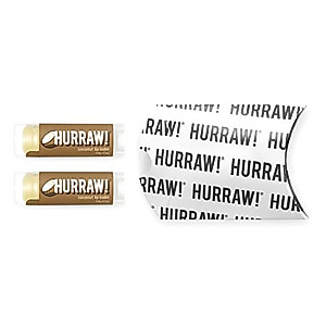 Hurraw! Coconut Lip Balm, 2 Pack: Organic, Certified Vegan, Cruelty and Gluten Free. Non-GMO, 100% Natural Ingredients. Bee, Shea, Soy and Palm Free. Made in USA