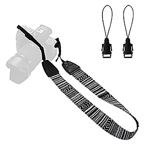 WANBY Camera Strap Canvas Neck Shoulder Strap with Quick Release Buckles for DSLR SLR