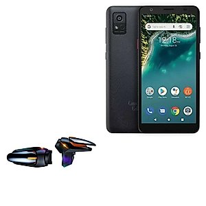 BoxWave Gaming Gear Compatible with ZTE Avid 589 - Touchscreen QuickTrigger Auto, Trigger Buttons Autofire Gaming Mobile FPS - Jet Black
