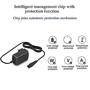 LIANSUM Charger Compatible with for Babyliss PRo FX Charging Cable, Replacement Power Cord for Baby lisspro Barberology FX788, FX870, FX787, FXSSM, FX820 Power Adapter