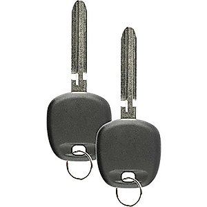 Discount Keyless Replacement Uncut Ignition Transponder Chipped Car Key For Toyota G Chip (2 Pack)