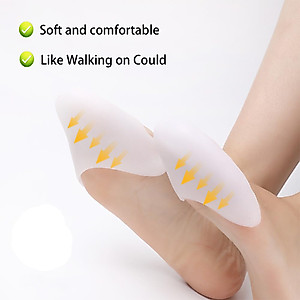 Silicone Toe Protectors for High Heel, Toe Pads, Gel Toe caps, Reusable Toe Sleeve for Women Pain Relief