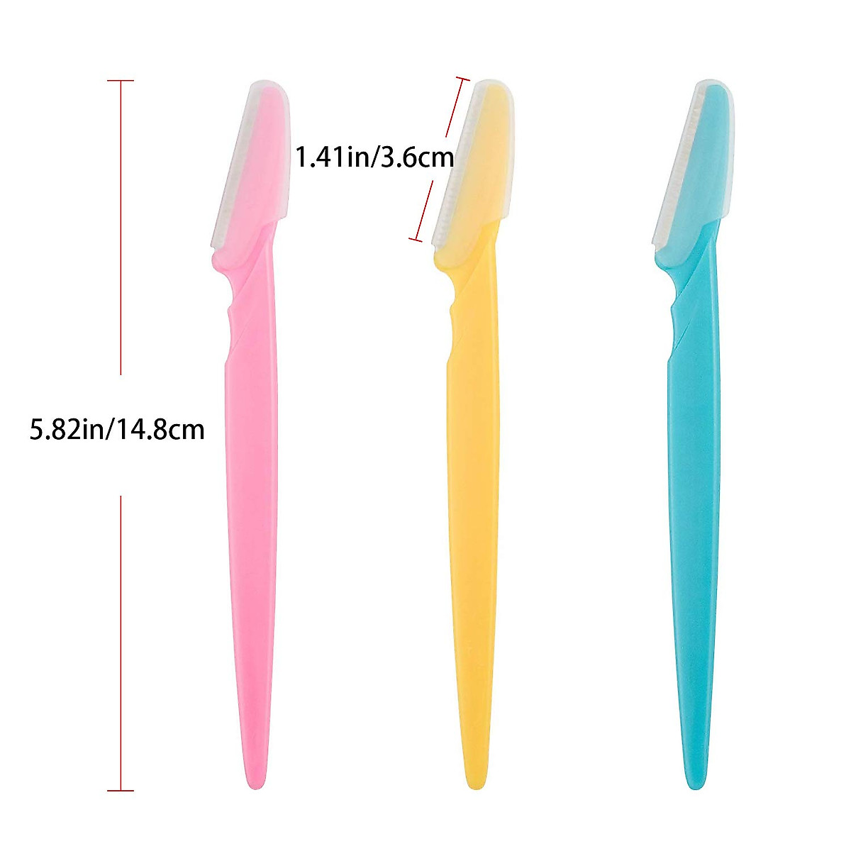 ILLUVA Exfoliating Dermaplaning Tool, Eyebrow Razor, Facial Dermaplane Razors Shaver with Precision Cover for Women and Men Pack of 6