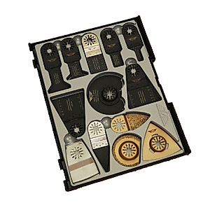 30 x TopsTools SW_UNK30 OMT Mix Blades Box Set for Bosch Fein MultiMaster (Non-StarLock) Makita Milwaukee Genesis Chicago Craftsmen Nextec Rockwell Ryobi Hitachi Multi Tool Accessories