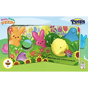 One, Two, PEEP! Peeps Finger Puppet Board Book Easter Basket Gifts or Stuffer Ages 0-3