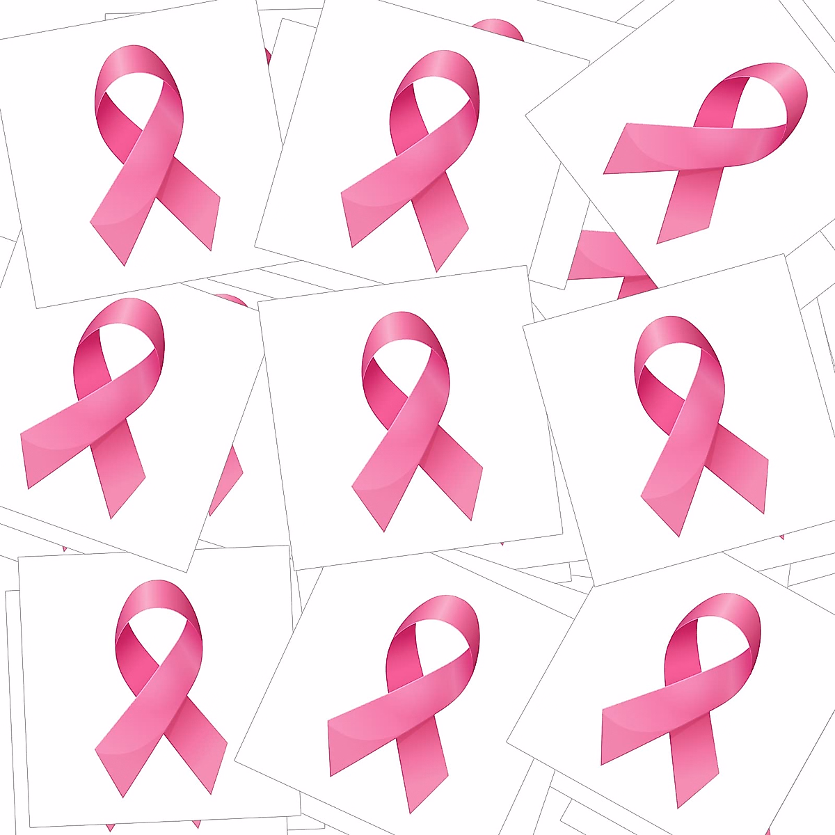 288 Pieces Pink Ribbon Temporary Tattoos Breast Cancer Awareness Tattoo Breast Cancer Stickers Breast Cancer Temporary Tattoos Pink out Tattoos Pink Ribbon Face Decorations for Party