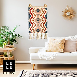 LULUTION Tapestry Wall Hangers Clips 4 Pack - Quilt Hanger for Wall for Display, Quilt Rack - Rug Hangers for Walls, Round Clamps for Blankets and Other Textile (Brown)
