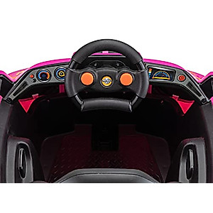 Kid Trax Dizzy Racers 6V Ride On Car – Toddler Toy with 360° Spin, w/Big Wheel, Indoor/Outdoor Toys, Electric Cars for Kids, Ride On for Boys & Girls, Max Weight of 66lbs, Ages 2-5 – Pink CAR