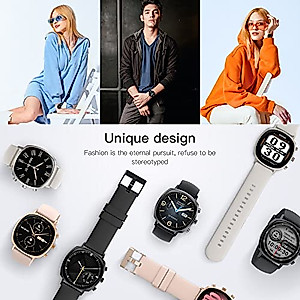 ANDFZ Smart Watch, (Call Receive/Dial) Smart Watches for Men, 1.35" Full Circle HD Screen Smart Watch for Android Phones with Call/Text/AI Voice/Heart Rate, Fitness Tracker for Android & iOS