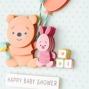 Hallmark Signature New Baby Greeting Card, Winnie the Pooh and Piglet