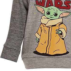 STAR WARS The Mandalorian Baby Yoda Big Boys Fleece Hoodie & Pants Gray 10-12