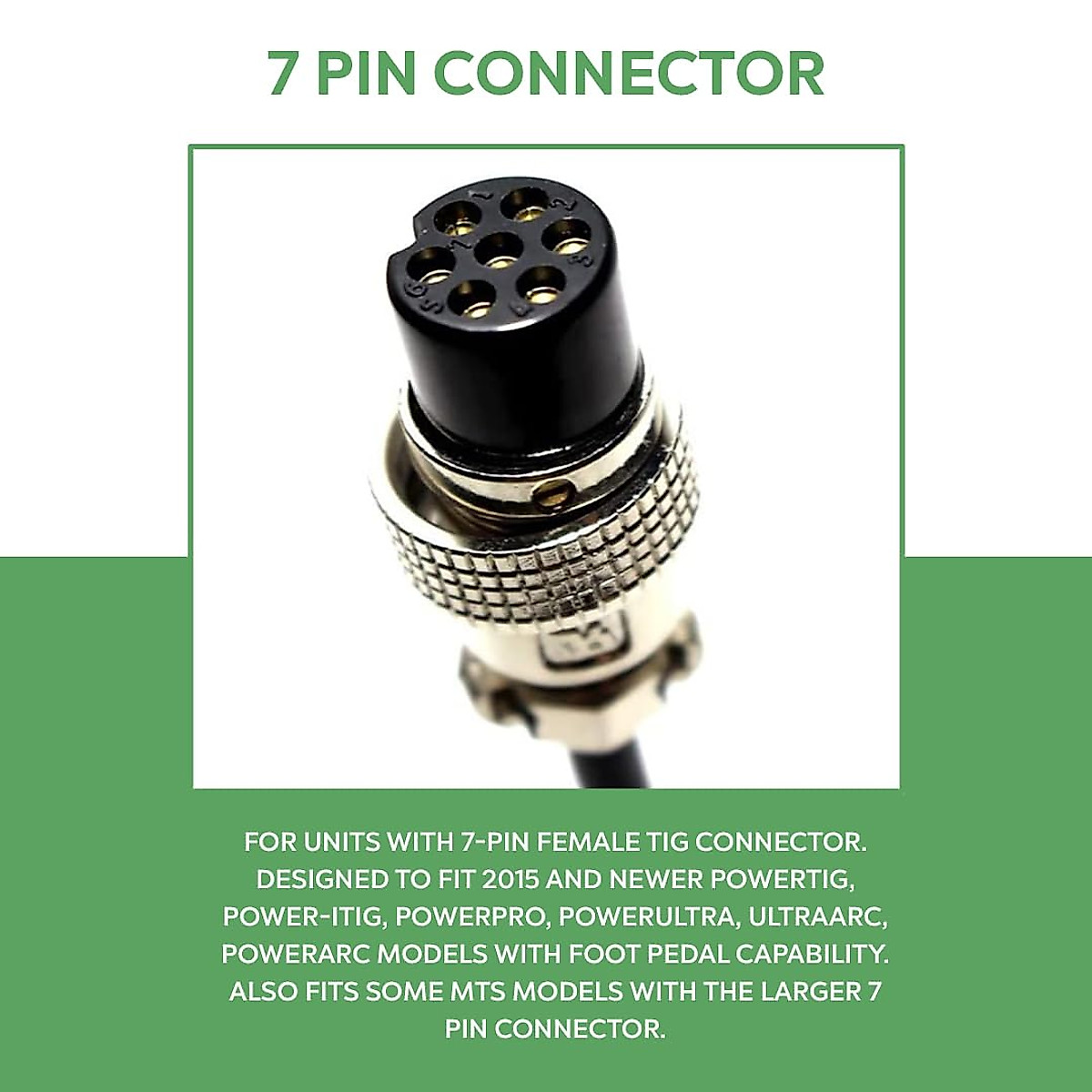 NOVA Welding NOVA Wireless Foot TIG Pedal, Compatible with Miller and Hobart welders, 14-pin (NVA-WL-FP200)
