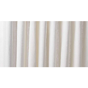 IKEA Ritva 401.119.92 White Curtain Set, 2 Panels with Tie-Backs - Size: W: 57" x L98, 100% Cotton, Pair of 2