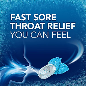 Vicks, VapoCOOL SEVERE Medicated Drops 18ct MaximumStrength Relief to Soothe Sore Throat Pain, Menthole, 18 Count