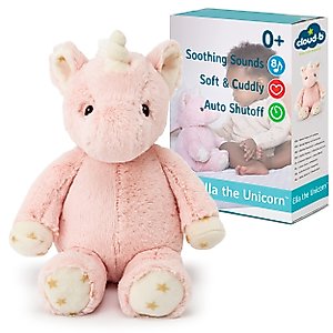 Cloud b Sound Machine with White Noise Soothing Sounds | Cuddly Stuffed Animal | Adjustable Settings and Auto-Shutoff | Ella The Unicorn™