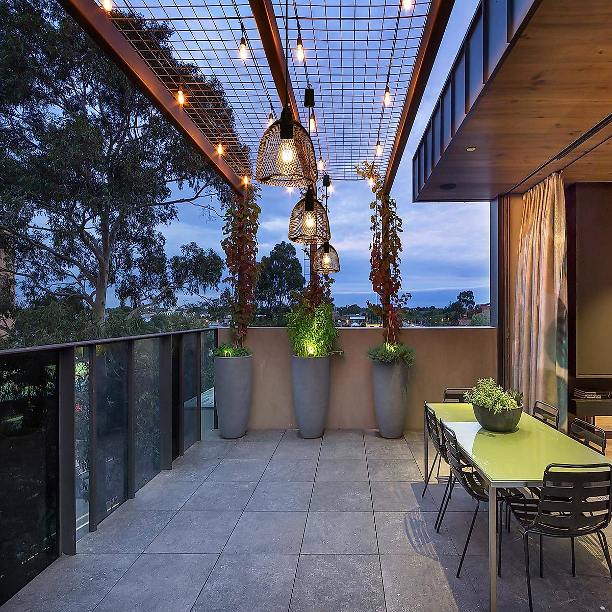 Solar Hanging Lantern, Outdoor Waterproof Solar Chandelier Pendant Lamp Lights Metal Hanging Lighting Decor for Bar Patio Yard Garden Porch Indoor Home (Solar Powered Auto On/Off )