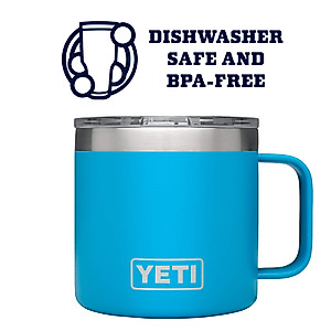 YETI Reef Blue Rambler Mug 14 Ounce, 1 EA
