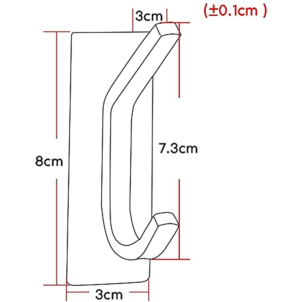 Koksi Self Adhesive Hooks Stainless Steel 3M Adhesive Wall Hanger, Waterproof Heavy Duty Sticky Wall Hooks Toilet Rust-Proof Bath Towel Hanger for Bathroom Bedroom Kitchen (2, Silver)