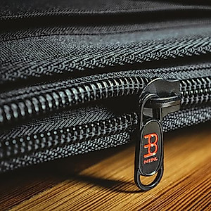 Meinl Percussion Drum Stick Bag with Extra Outside Pocket and Floor Tom Hooks – for Mallets, Brushes and Accessories, Black, Standard (MSB-1)