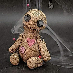 Xianxiang Incense Cone Burner, Voodoo Doll Incense Stick Holder Funny Ceramic Incense Holder Handcrafted Censer Inscent Stick Stand Resin Ornament Handmade Craft for Garden Home Decor