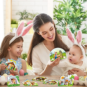 Jutom 40 Pieces Make an Easter He Lives Sticker Scenes Easter Stickers Easter Resurrection Stickers Craft Kit DIY Religious Craft for Easter Party Religious Spring Activity