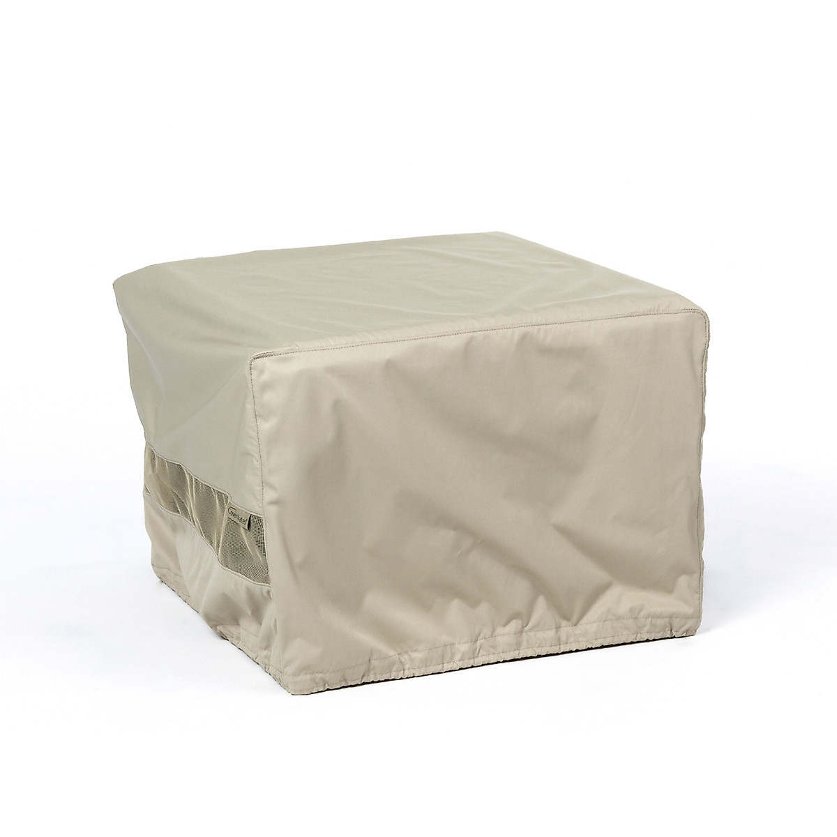 Covermates Square Patio Accent Table Cover - Patio Outdoor Furniture Cover, Water Resistant Outdoor Ottoman/Side Table Cover, Elite 300D Polyester, 24W x 24D x 18H, Khaki