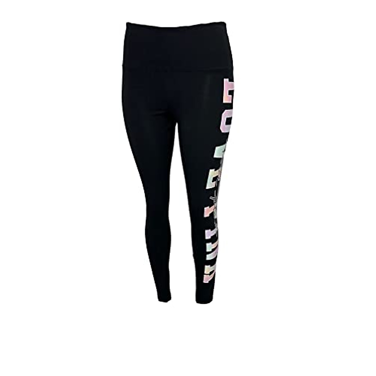 Victoria's Secret Pink Active High Waist Full Length Cotton Legging Black/Multicolor Size X-Small New