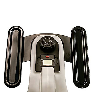 Sunny Health & Fitness Fully Assembled Magnetic Under Desk Elliptical Peddler, Portable Foot & Leg Pedal Exerciser(White) - SF-E3872