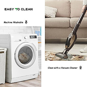 Highland Cattle Cow Area Rug Round 3 ft Washable for Bedroom Living Room Scottish Meadow Animal Circle Rug Mat Non Slip Carpet Decor Floor Mat for Bathroom Kitchen Dorm