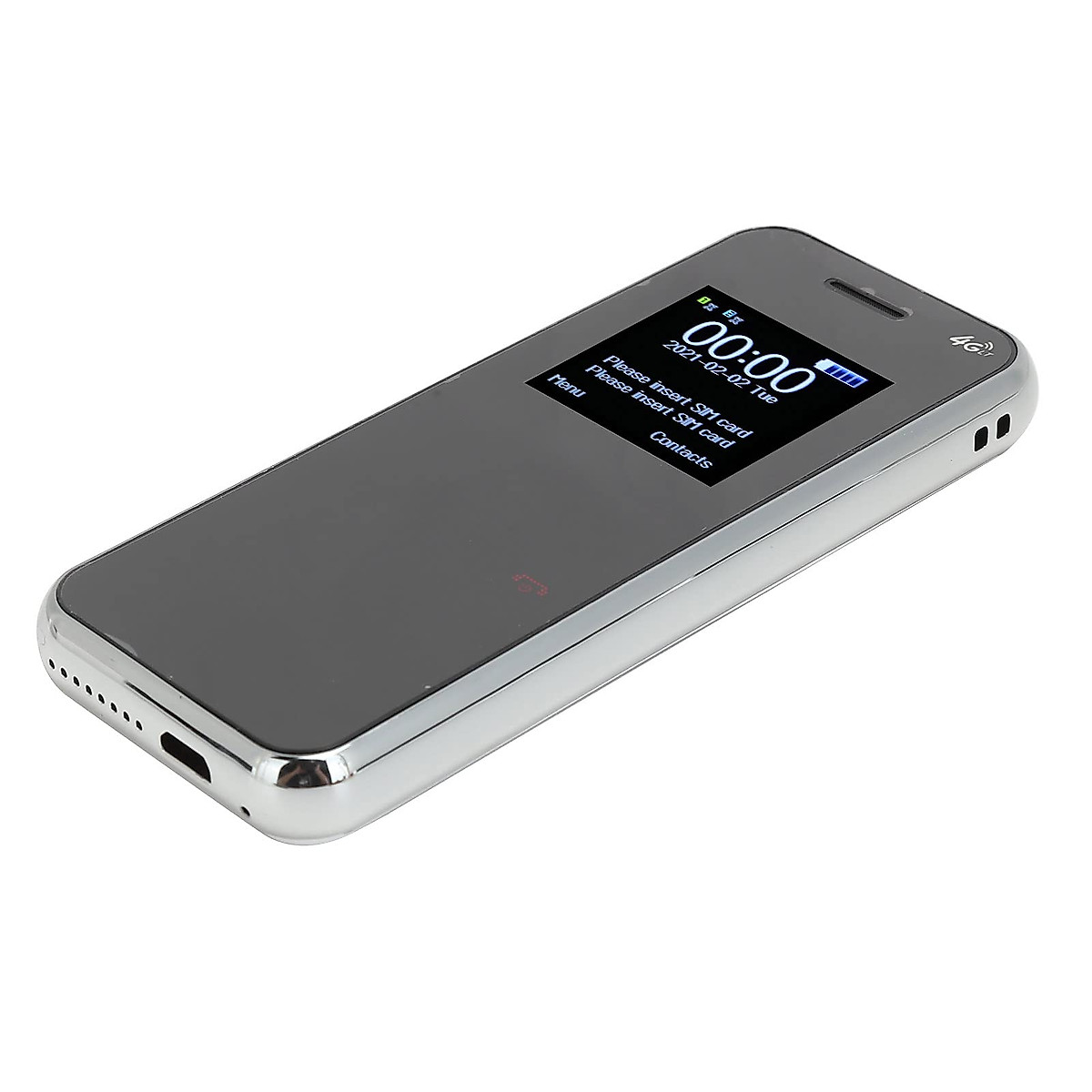 GOWENIC Mini Smartphone, Unlocked Children Phone, Pocket Cellphone, Portable Mobile Phone, 32MB+32MB, Dual Card Dual Standby, Mini Cell Phone for Children (Light Blue)