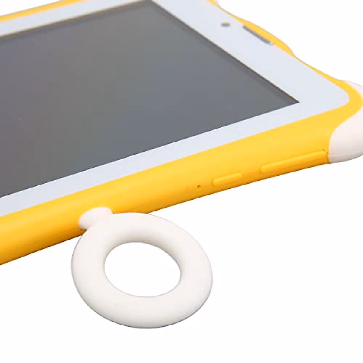 Rosvola WiFi Tablet for Kids, Yellow 7 Inch MTK6582 CPU Processor Easy Access 6000mAh Battery Kids Tablet HD Screen 3GB+32GB for Reading (US Plug)