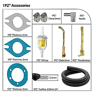 1PZ UMK-201 Carburetor for Kohler K321 and K341 Cast Iron Engine 14hp 16hp John Deer Tractor Engine Carb (Extra Thick Gasket)