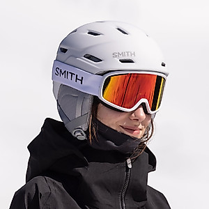 Smith Mirage Helmet for Women – Adult Snowsports Helmet with MIPS Technology + Zonal Koroyd Coverage – Lightweight Protection for Skiing & Snowboarding– Matte Chalk Rose, Medium