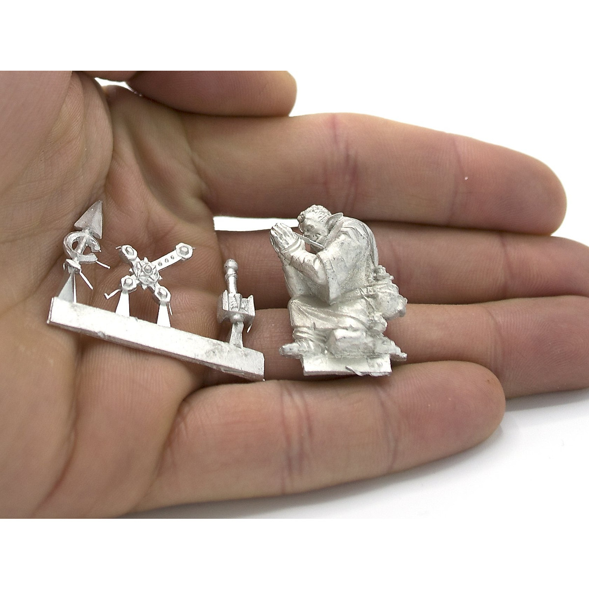 Stonehaven Miniatures Half-Orc Cleric Figure (for 28mm Scale Table Top War Games) - Made in USA