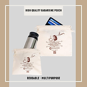 Copperloom Quality Turkish Coffee Pot - Cezve - Turkish Coffee Maker, Arabic Coffee Pot, Briki Greek Coffee Pot, Greek Briki, Ibrik (15oz)