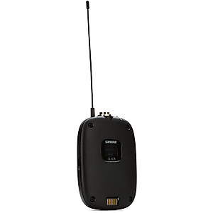 Shure SLXD1 Digital Wireless Bodypack Transmitter with On/Off Switch, Adjustable Gain Control and TQG Connector, for use with SLX-D Wireless Systems - Receiver Sold Separately (G58 Band)