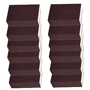 Ciieeo Cleaning Brush Sponge Sanding Block 12pcs Sponge Dry Grinding Bottle Brush Sponge Sanding Pads Pot Pan Brush