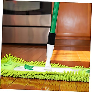 Cabilock 3pcs Mop Head Whisk Broom Handle Threaded End Threaded Handle Tips Handle Tips for Extension Poles Push Broom Handle Threaded Tip Repair Kit Tips for Handle Connector Plastic Black