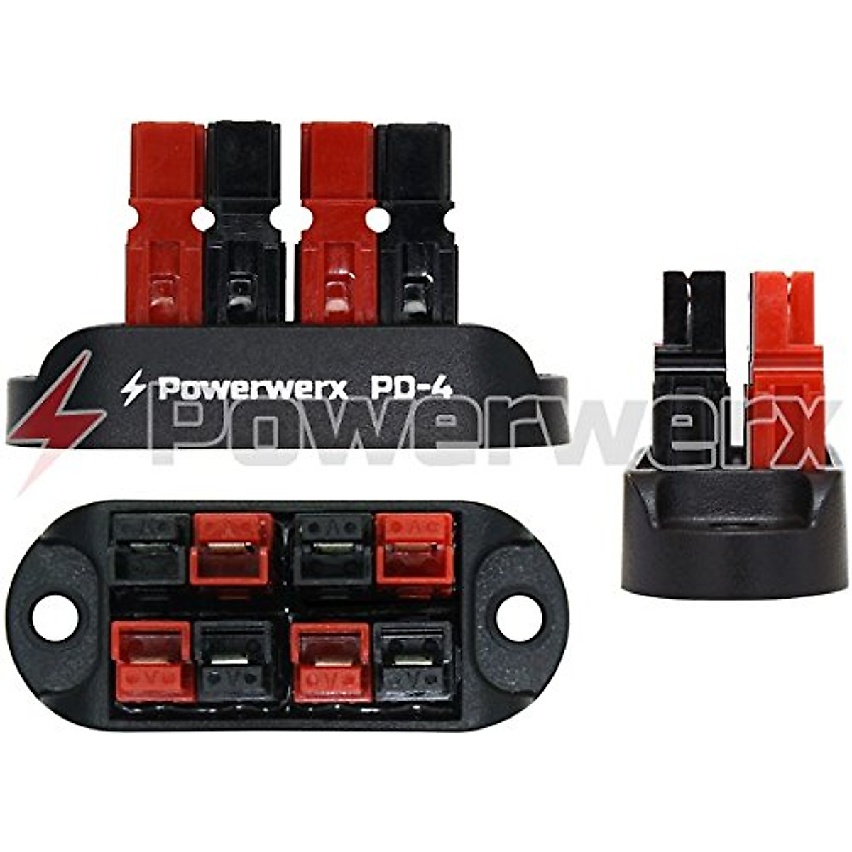 Valley Enterprises Powerwerx 4 Position Power Distribution Block for use with Anderson Power Connectors 15/30/45 Amp PD-4