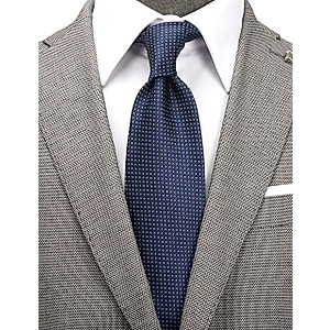 ZENXUS 70 inch XXL Long Neckties, Extra Long Ties for Big and Tall Men, Blue, Grey, Purple, 4-Pack