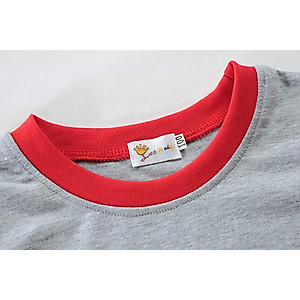 Little Boys Gray Pajamas Sleepwear Red Race Car Toddler Pyjamas Pant Sets for 6t Kids