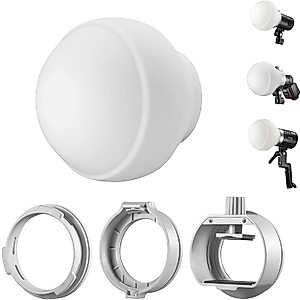 GODOX ML-CD15 Softbox Diffusion Dome Kit with 3 Adapters for godox V1 AD100PRO AD200PRO V860III V860II V850II TT685II TT685 TT600 TT560II TT520II TT660S AD200 ML30 ML30Bi ML60 ML60Bi AD300PRO AD400PRO