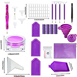 60 Slots Diamond Painting Storage Containers,Upgraded Diamond Art Accessories and Tools,Portable Diamond Painting Accessories Kits Organizer Case for Diamond Art Craft - Graffiti Pattern