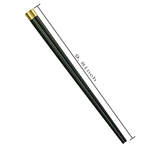 Limoer Reusable Chopsticks Non-Slip Chop Sticks Set Fiberglass Chinese Japanese Style, 5 Pairs Different colors 9.8 Inch, Multicolor (CP0001-9.8)
