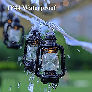 AVEKI Solar String Lights Outdoor Waterproof, 50 Bulbs 23 Feet Solar Hanging Fairy Lights Outside, Solar Powered Patio Lights Outdoor Solar Lights for Garden Yard Porch Wedding Party Camping (23FT)