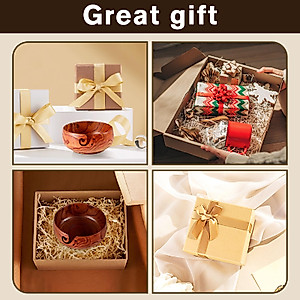 tchrules Wooden Yarn Bowl for Crocheting, Crochet Bowl with Holes Tangles Arbitrary, Yarn Ball Holder for Knitting Craft, Handmade Yarn Bowl Organizer Knitting Crochet Supplies