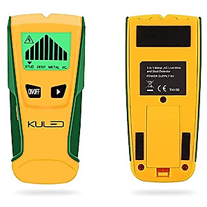 Stud Finder, 3 in 1 Multi-Function Wall Stud Sensor Detector with LCD Display and Sound Warning for AC Live Wire, Wood, Metal, Deep Scanning KULED M79