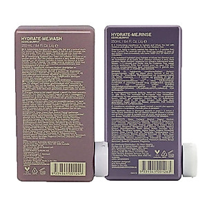 KEVIN MURPHY Hydrate-Me Wash and Rinse 8.4 Fl Oz with pH Labs Pure Hair Mask Miracle Repair Argan & Kertain Mask 10 ml