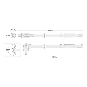 TEKTON 1/2 Inch Drive x 18 Inch Breaker Bar | SBH00218