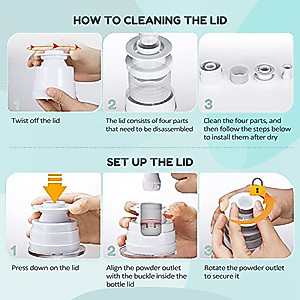 Bubblbay Portable Baby Formula Dispenser On The Go One-Press Formula Container for Travel & Night Feeding Easy Clean Baby Milk Powder Dispenser